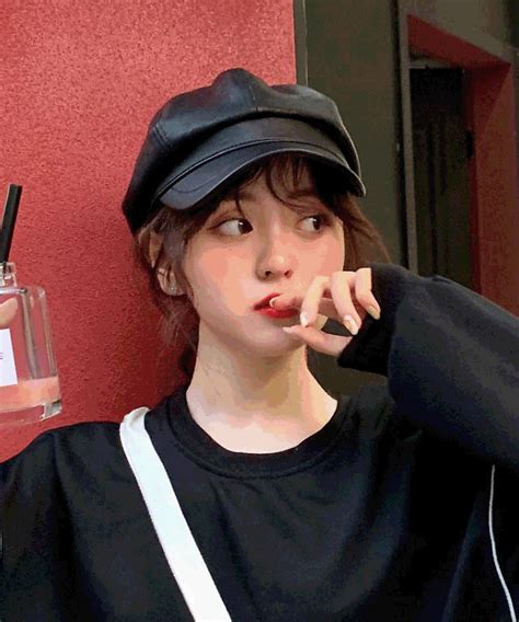 [당일출고] 남녀 가죽 팔각모 블랙 에이블리