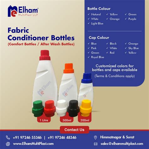 1 Litre Fabric Conditioner Bottle Elham Multiplast Llp