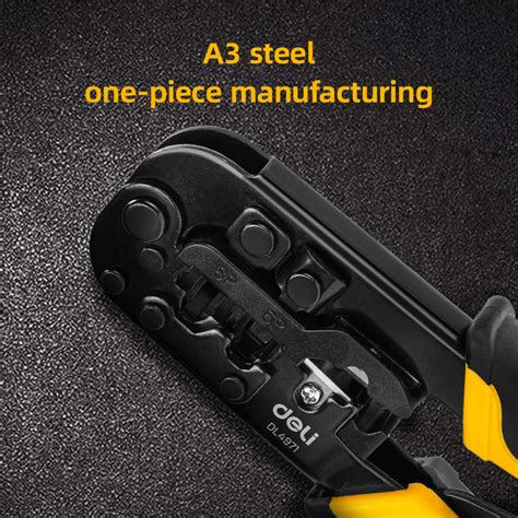 Jual Deli Tang Crimping Tool 4P 6P 8P RJ45 RJ11 Ethernet Crimper