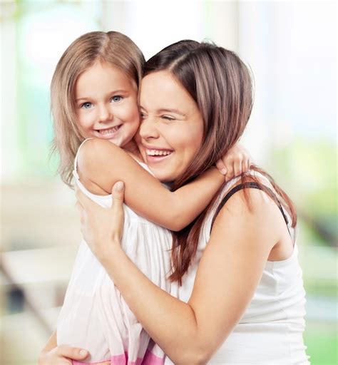 Premium Photo Happy Mother And Daughter Hugging