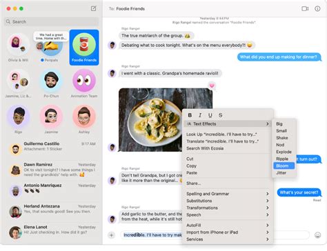 Format And Animate Text In Messages On Mac Apple Support
