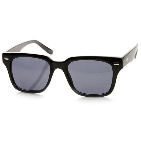Casual Horned Rim Square Frame Retro Horn Rimmed Sunglasses Sunglassla