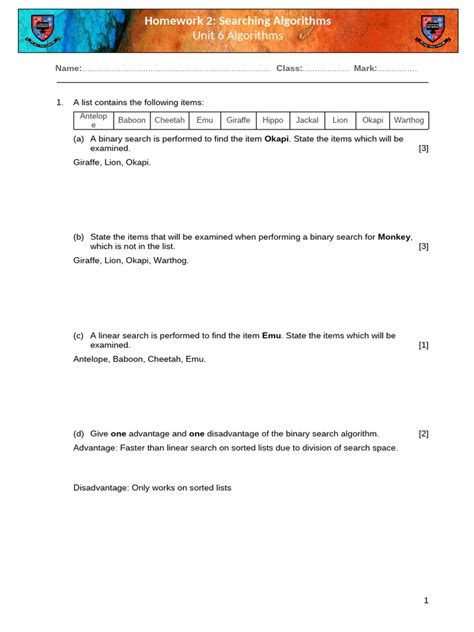Homework 2 Searching Algorithms Pdf Computers Technology And Engineering