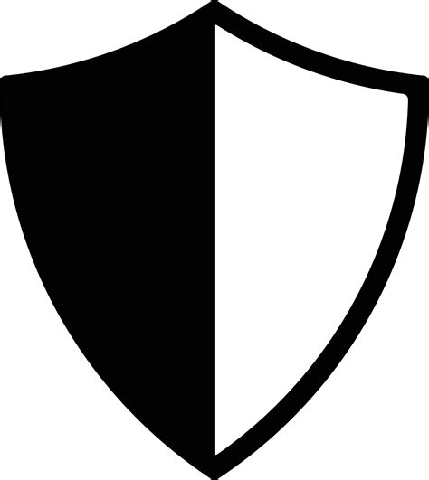 Shield Half Icon Vector In Trendy Style Protection Icon 22818691