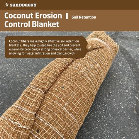 Coconut Erosion Control Blanket Steep Slopes 11 375 Ft X 120 Ft