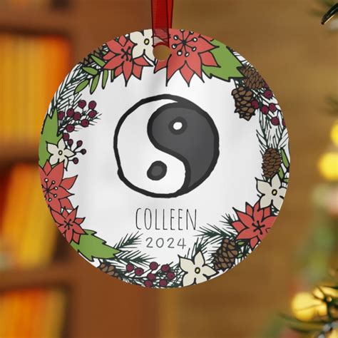 Yin Yang Ornament Yin Yang Ornament Christmas Ornament Yin And Yang