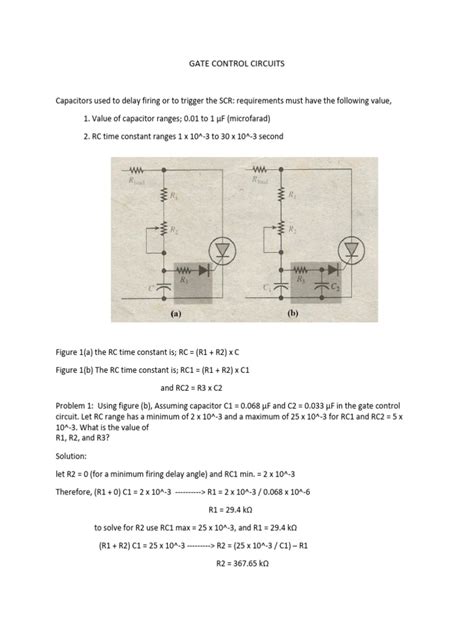 Scr Sample Problem Rev Pdf Electronic Engineering Electricity
