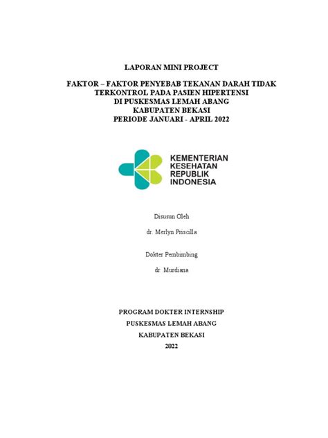 Mini Projek Hipertensi Pkm Iship Pdf