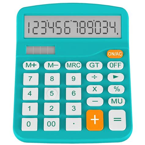 calculator helect standard function desktop calculator blue h1001b