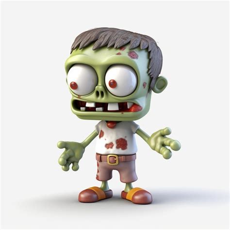 Premium Photo Cute Zombies Cartoon 3d Characters