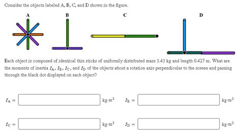 Consider The Objects Labeled A B C And D Shown In The Figure 1 1 Each