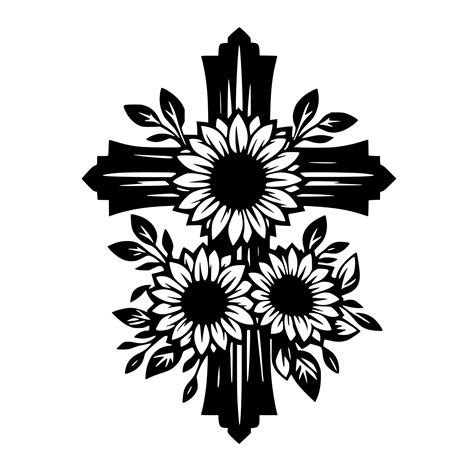 Sunflower Cross Embrace Creative Meadow