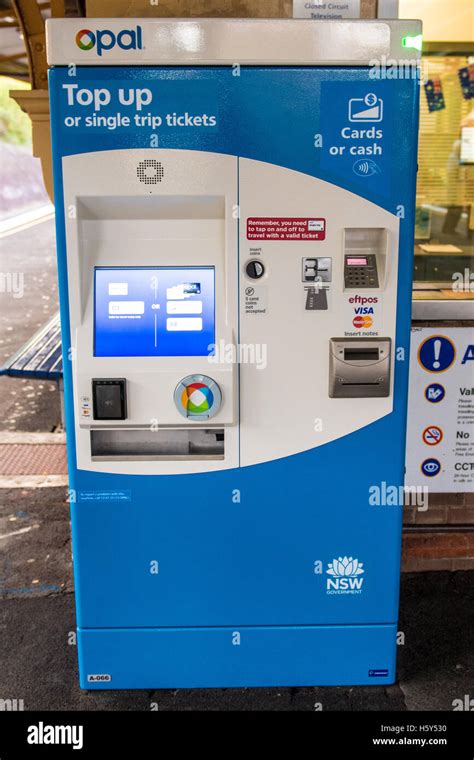 Opal Transport Ticketing Machine At The Killara Train Station Sydney New South Wales