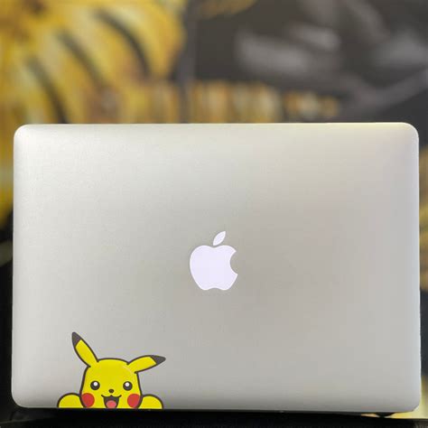 Pikachu Peeking Decal Peeking Decal Pokemon Sticker Etsy