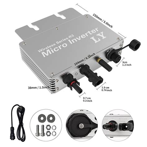 Monitoring Smart Grid Inverter 300w 400w 350w Mppt Solar Grid Tie Solar