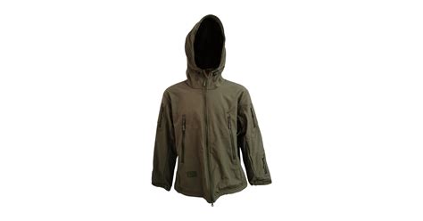 Olive Green Soft Shell Jacket With Hood Tentpro