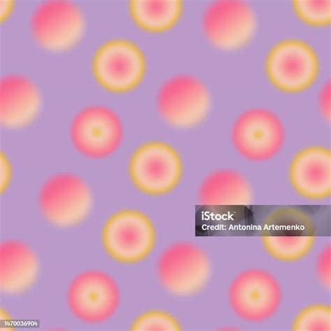 보라색 배경에 Y2k 흐릿한 그라데이션 데이지 꽃이 있는 트렌디한 매끄러운 패턴 그루비 한 색 배경입니다 모션블러에 대한 스톡 벡터 아트 및 기타 이미지 Istock