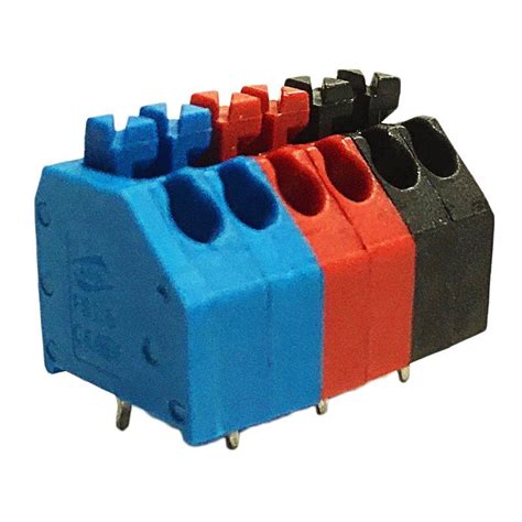 Pcb Terminal Block Push In Push Button 1 5 Mm Pin Spacing 3 5 Mm 4 Pole 1 50 Mm Fs1 5 Xx 350