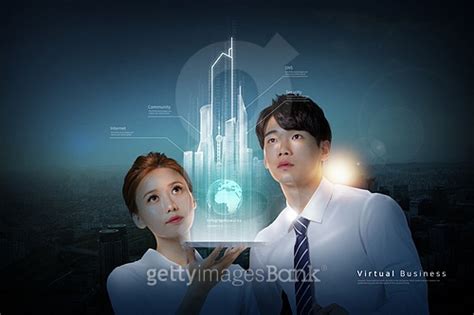 비즈니스 4차산업혁명 산업혁명 컴퓨터네트워크 컴퓨터장비 사이버스페이스 컨셉 글로벌비즈니스 디지털 이미지 Jv11018756 게티이미지뱅크