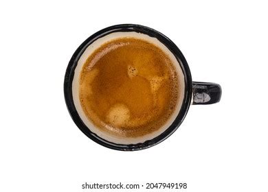 Cup Coffee Foam On White Background Stock Photo Shutterstock