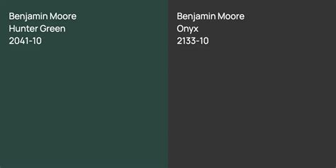 Benjamin Moore Hunter Green Vs Benjamin Moore Onyx Comparison