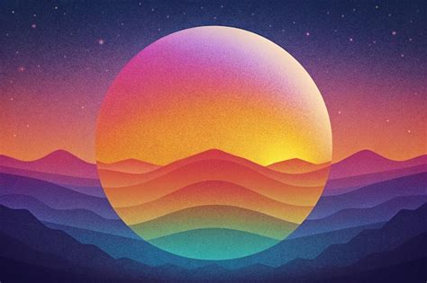 Grainy Gradient Texture Wallpaper Grainy Gradient With Sun Set Background Premium Ai Generated