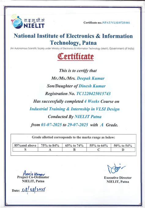 Vlsidesign Rtl Verilog Vhdl Synopsys Nielit Industrialtraining Semiconductor Asic