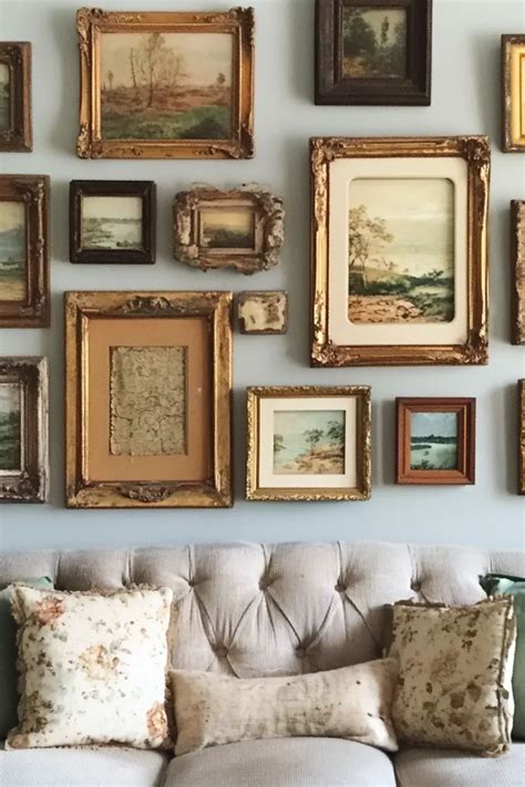Designing A Gallery Wall With Thrifted Frames And Art Home Inspire