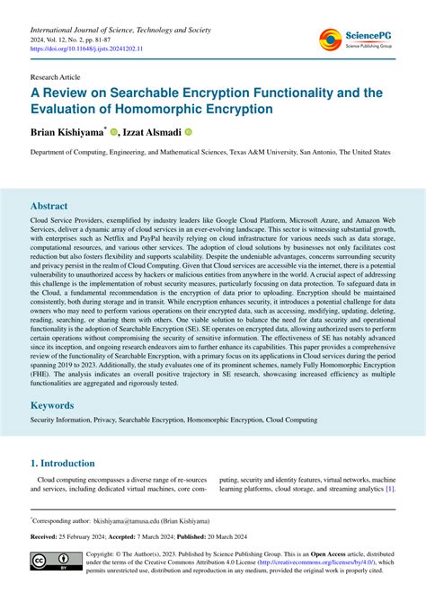pdf a review on searchable encryption functionality and the