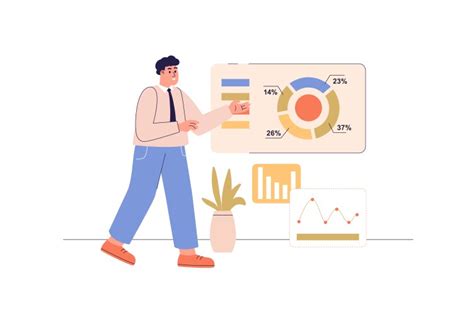 Seo Analysis Concept With Character Situations Vector Image