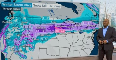 Major Winter Storm Taking Aim At Northern Us Cbs News