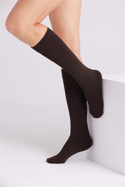 Ysabel Mora Opaque Thermal Fleece Lined Knee Highs 140 Denier Simply