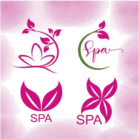 Premium Vector Four Different Logos For Spa And Spa