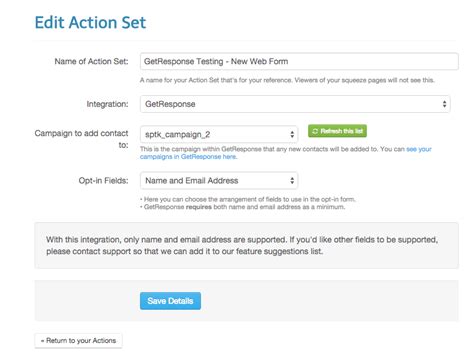 Setting Up GetResponse The Squeeze Page Toolkit