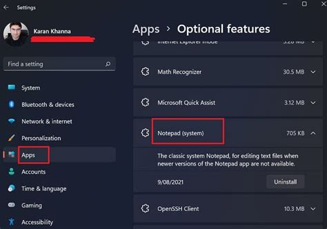 How To Uninstall Or Reinstall Notepad In Windows