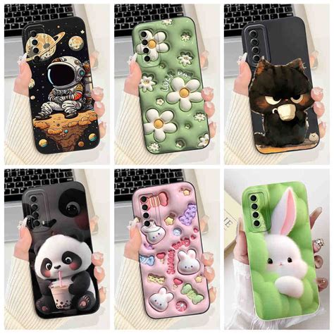 Huawei P Smart Ppa Lx Ppa Lx Y A Ppa Lx Cute Rabbit Panda Cartoon Lens Protective Soft