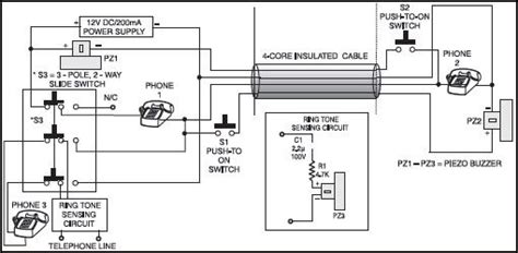 2 LINE INTERCOM CUM TELEPHONE LINE CHANGEOVER