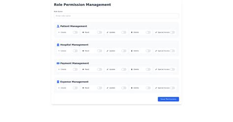 Role Permission Manager Free React Tailwind Component