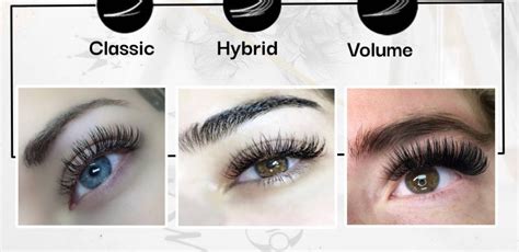 The Difference Between Classic Hybrid Volume Eyelash Extensions