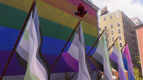 Aromantic Asexual And Greyromantic Flags Are In Spider Man 2