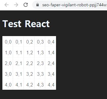 React js 네모로직 개발 일지 일차 격자 생성