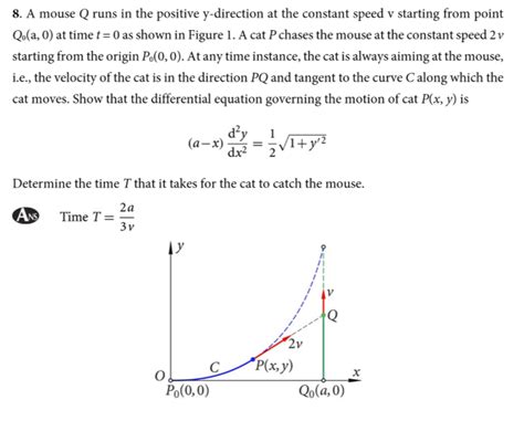 Solved A Mouse Q Runs In The Positive Y Direction At The Chegg