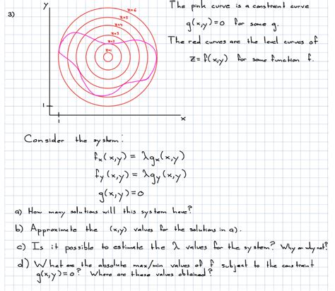solved y the pink curve is a constraint curve 26 3 25 304