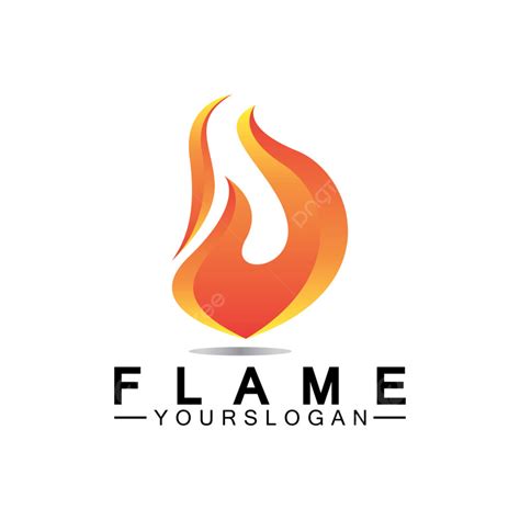 Fire Flame Logo Design Vector Template Company Isolated Art Png And