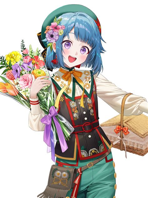 Floral Print Vest Danbooru