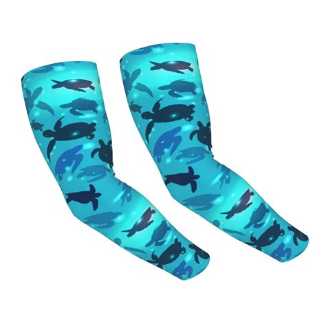 Daiia World Turtle Day Uv Sun Protection Arm Sleeves Cooling