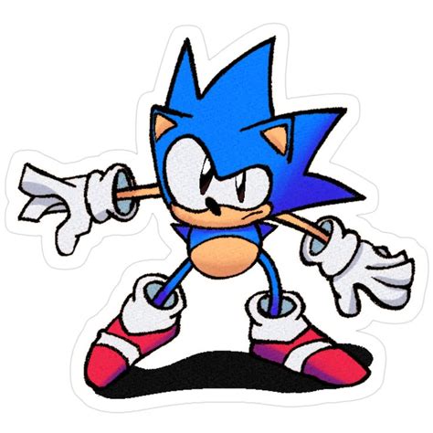 Sonic Cd Pose Sticker By Moondrah In 2025 Sonic Cd Animated Cartoons