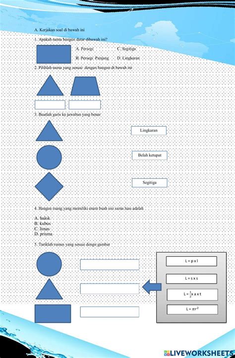 Tugas Liveworksheet Exercise Live Worksheets