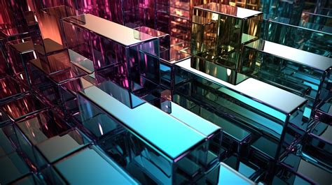 매우 상세한 반사 및 분산 3d 추상 유리 사각형 3d 웨이브 액체 배경 액체 패턴 배경 일러스트 및 사진 무료 다운로드
