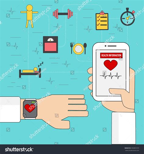 Medical Helth Care Application Concept Smart Stock Vector Royalty Free